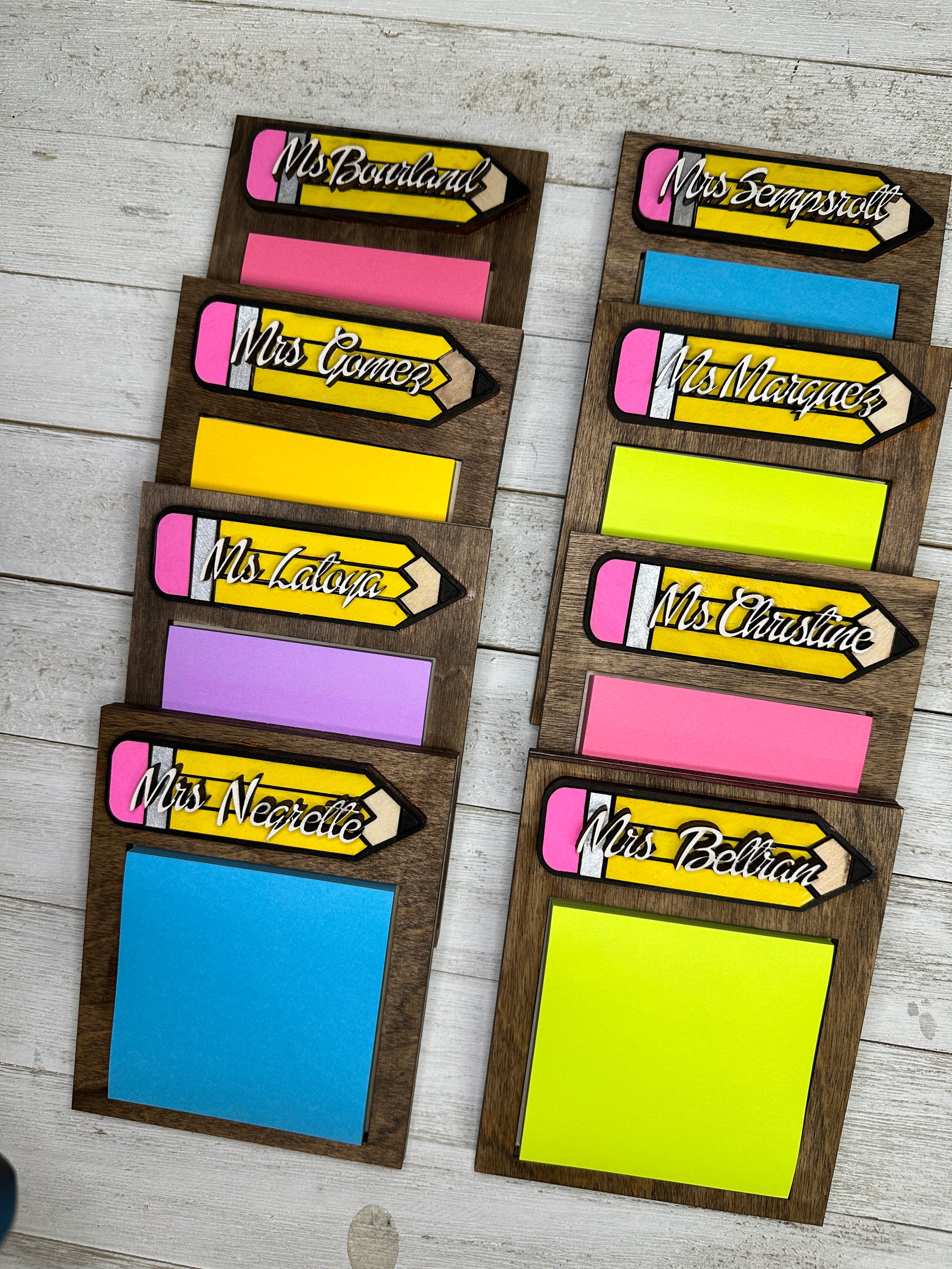 Teacher Sticky Note Pad – The Craft Room Store