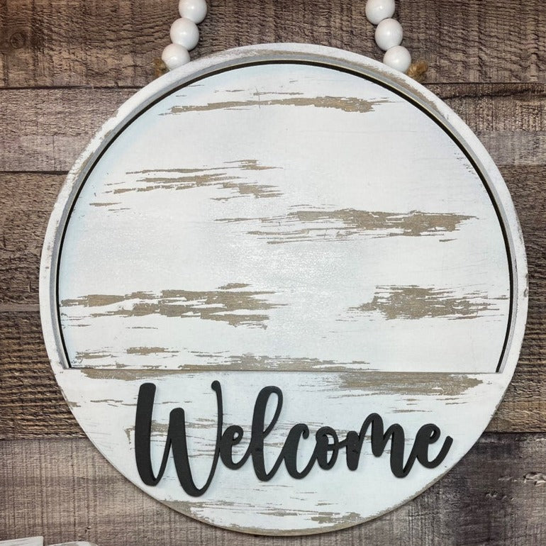 The Slotted Welcome Sign – The Craft Room Store